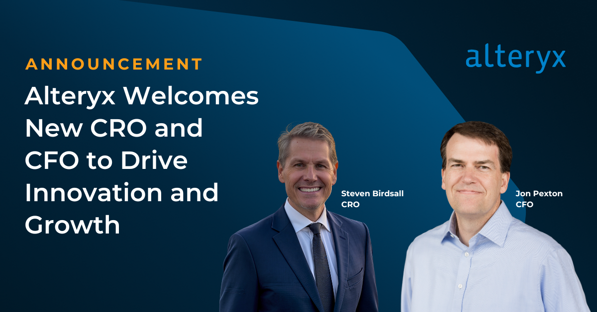 Alteryx Expands Leadership Team with Appointment of Jon Pexton as Chief ...